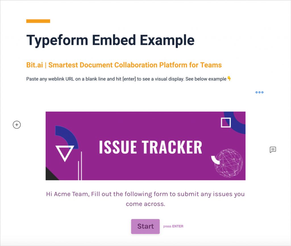 How To Embed A Typeform To Your Documents Bitai Blog 