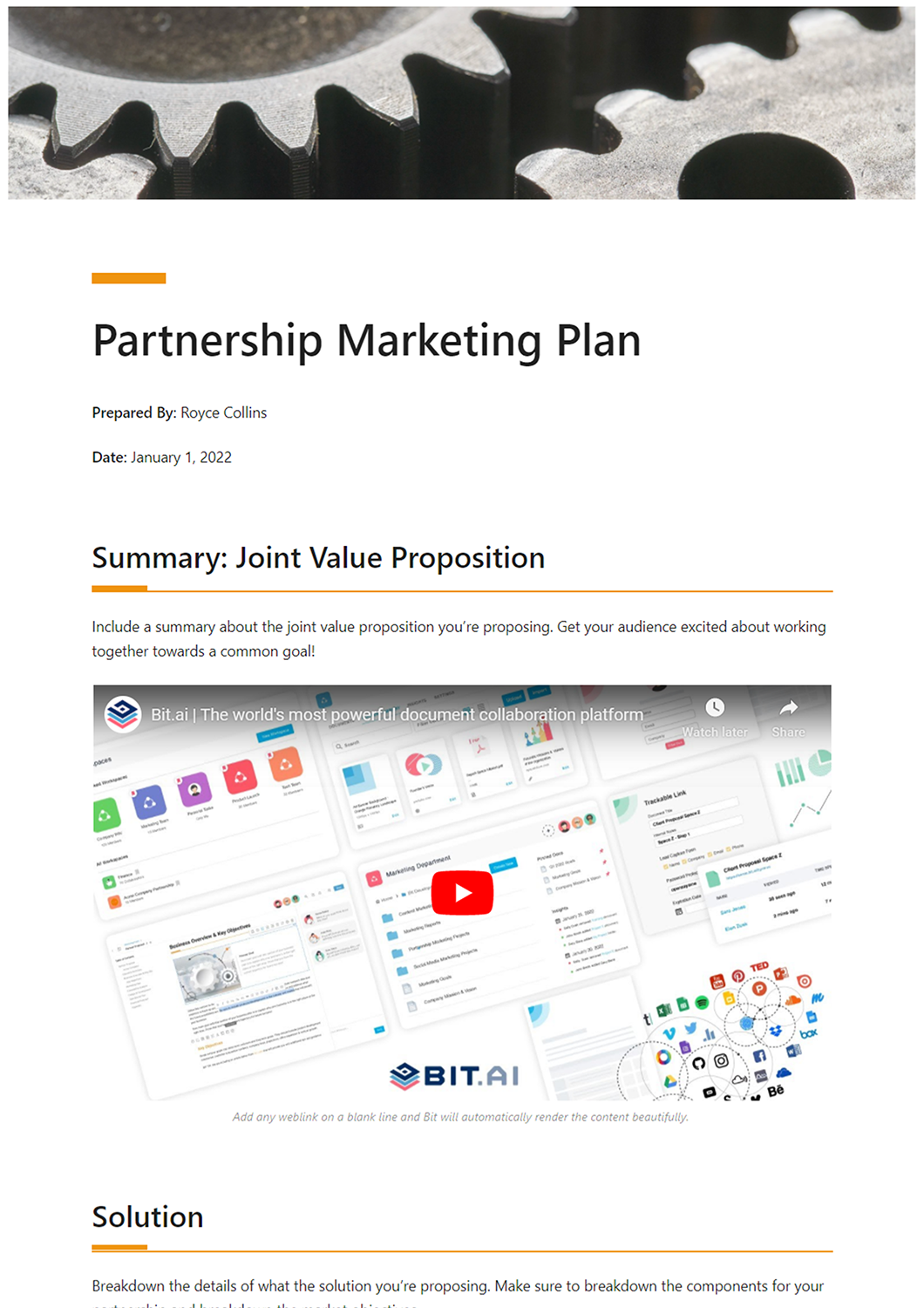 How To Create Partnership Marketing Plan? (Template Included) - Bit.ai Blog