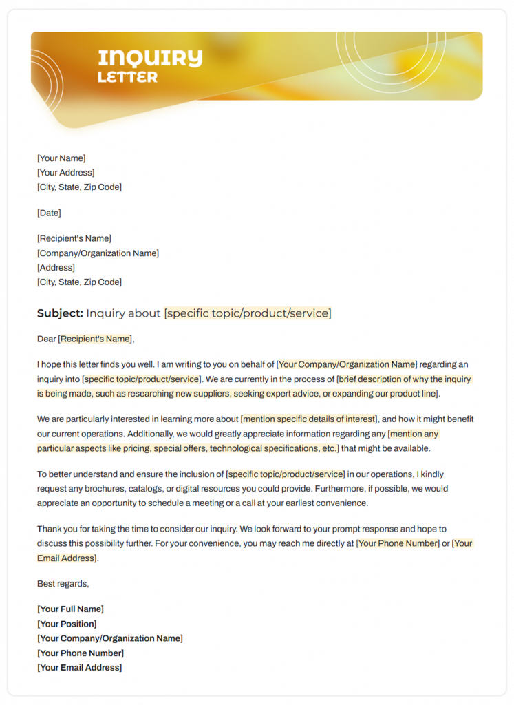 15 Types of Business Letters & Their Examples!