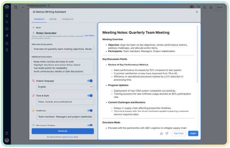 How to Work Smarter with an AI Notes Generator - Bit.ai Blog